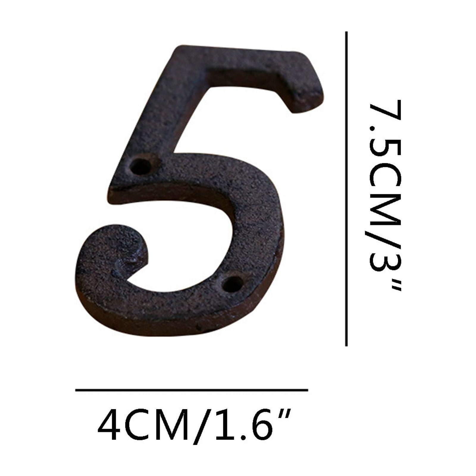 Naxoaeo High House Numbers-Unique Solid Hammered Style Cast Iron Home ...