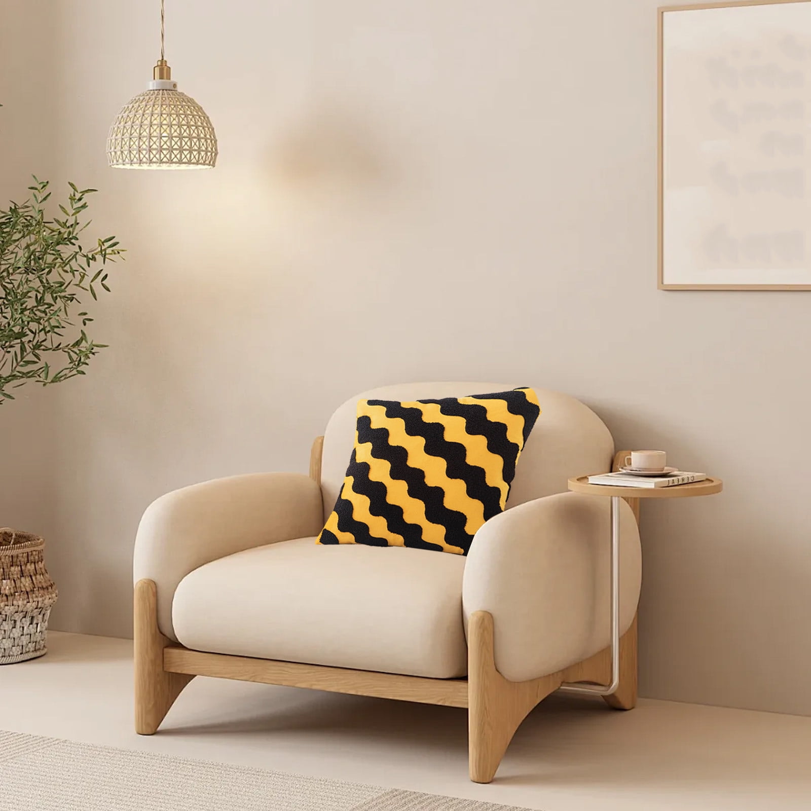 Naxoaeo Clearance Mustard Yellow Decorative Throw Pillow Covers, Soft ...