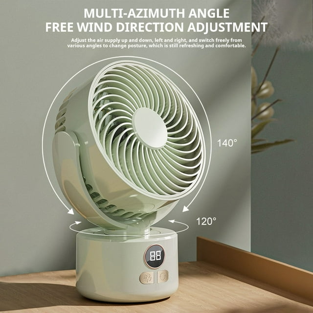 Naxoaeo Clearance Rechargeable Desk Fan,Portable Air Circulator Fan ...