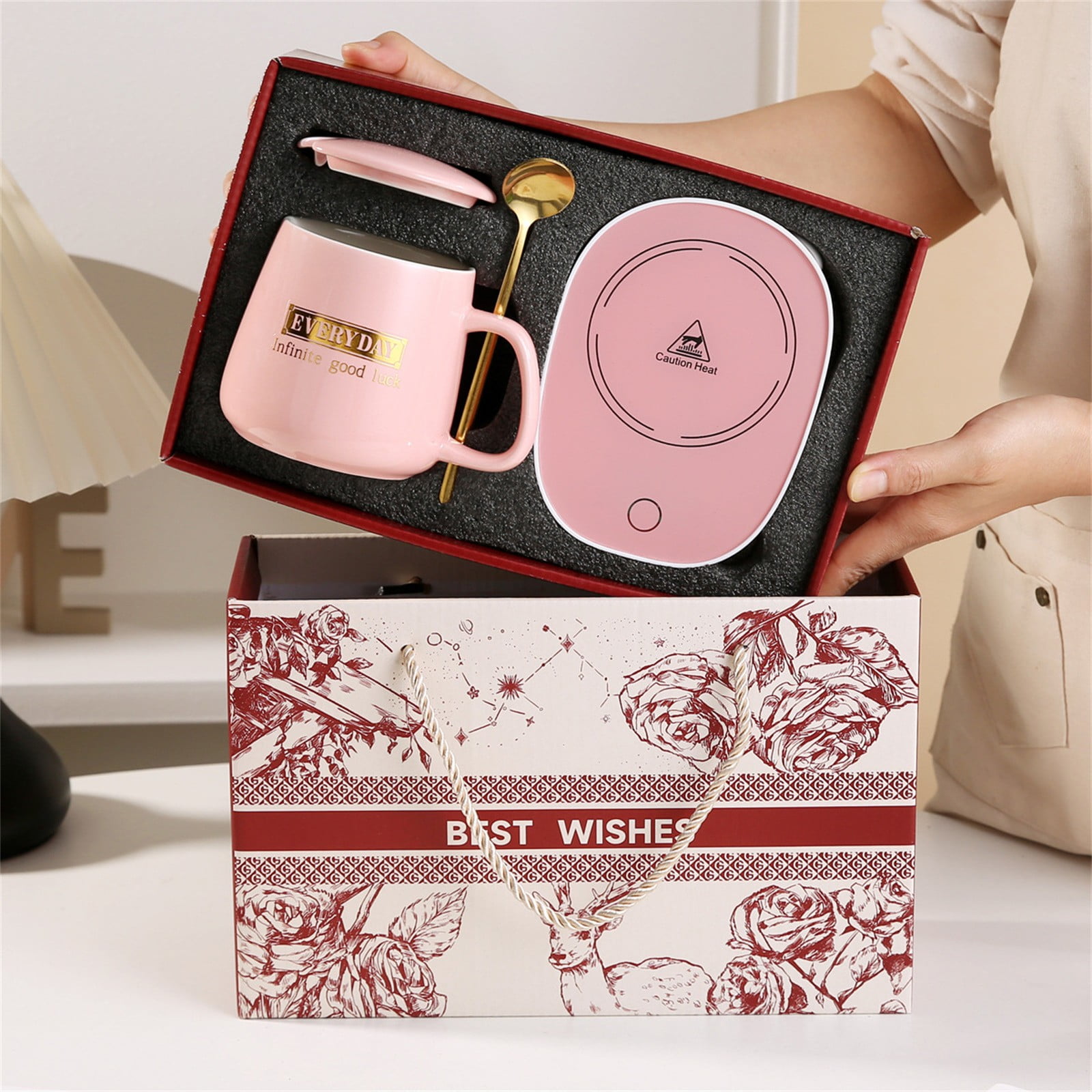 Naxoaeo Self Heating Mug with Lid - Smart Electric office Desk ...