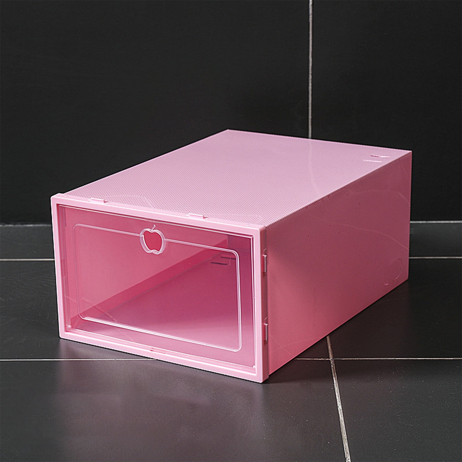 Naxoaeo Clearance Shoe Storage Boxes, Clear Plastic Stackable Shoe ...