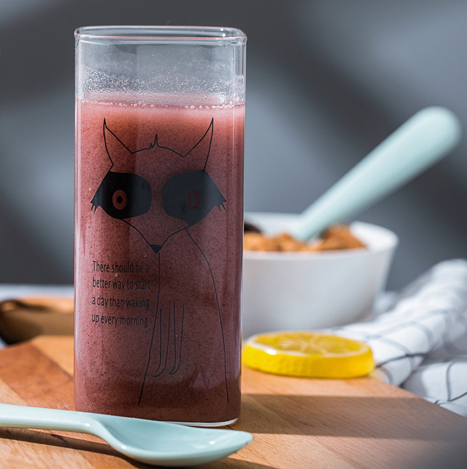 Naxoaeo Clearance Square Drinking Glasses Square Glass Cups Tumbler ...