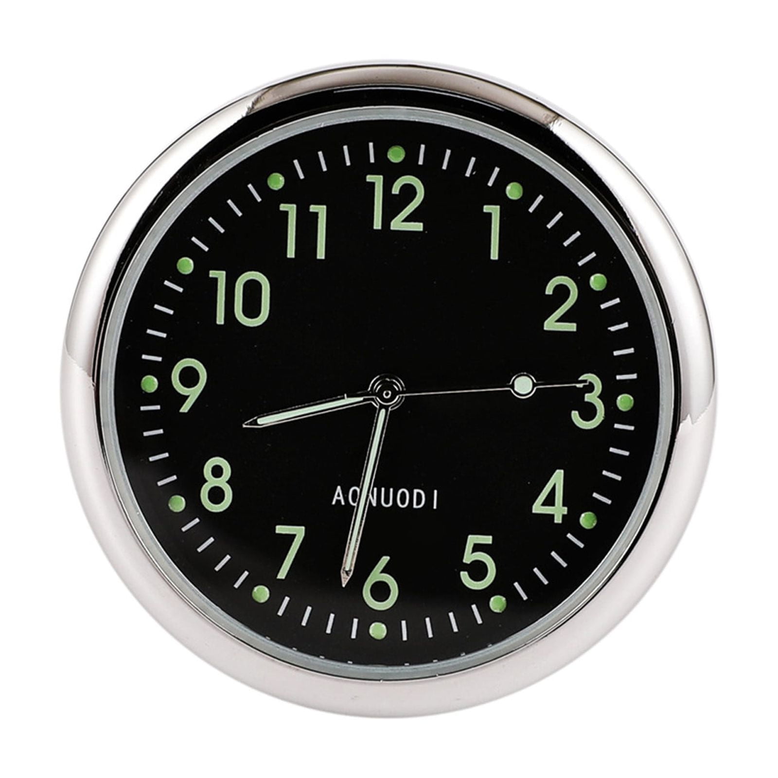 Naxoaeo Stick on Dashboard Car Clock Mini Tiny Small Luminous Car Vent ...