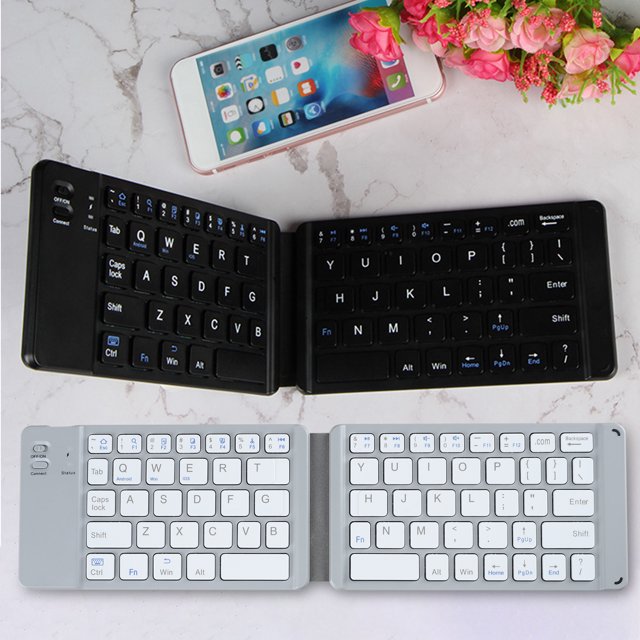 Naxoaeo Clearance Wireless Keyboard Bluetooth Keyboard Foldable Keyboard Portable Keyboard