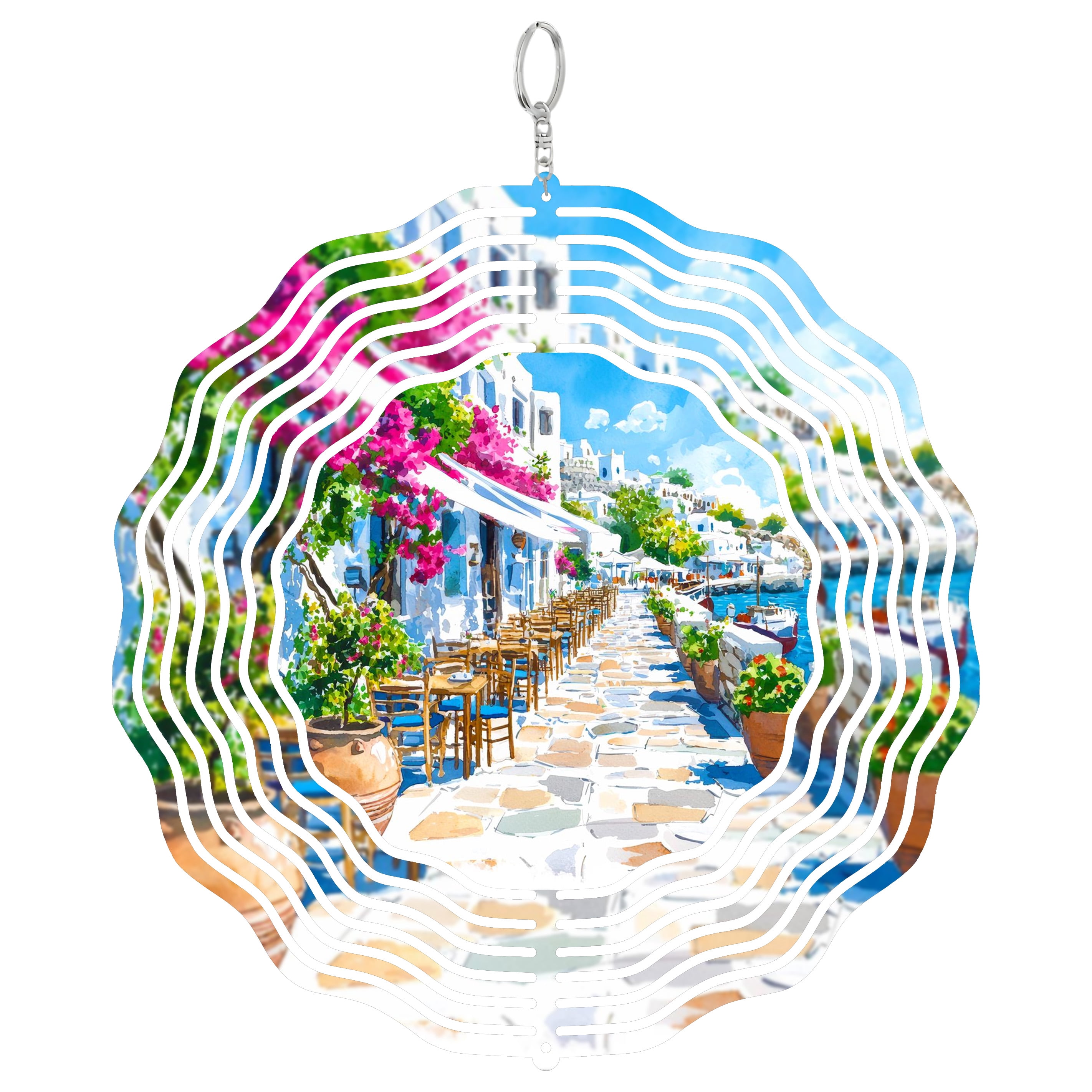 Naxos Greece Portara Gate 3D Wind Spinner Kinetic Hanging Ornament ...