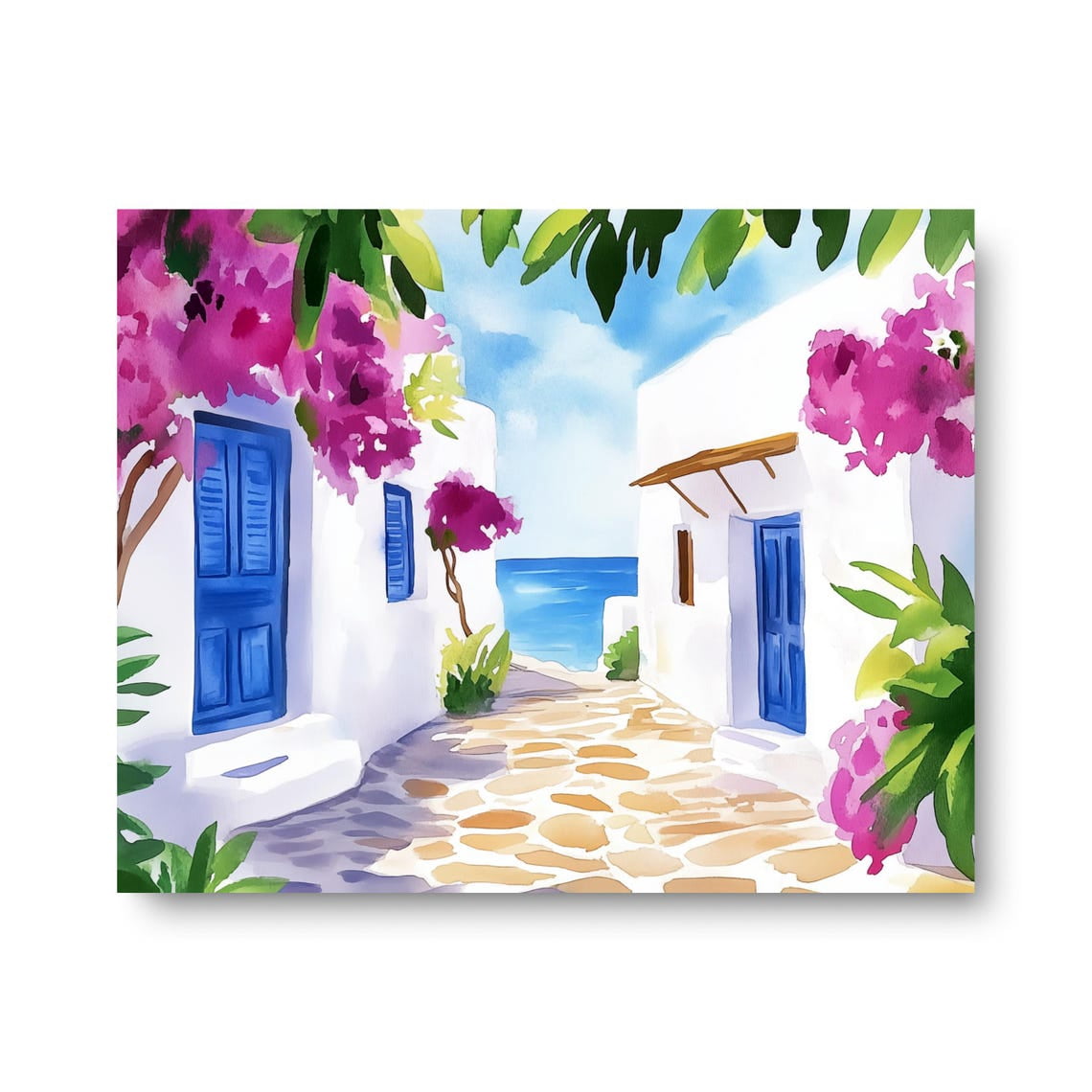 Naxos Greece Print, Aegean Sea Coastal Wall Art, Cycladic Islands ...