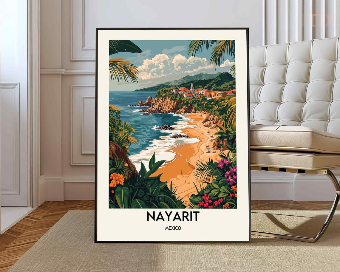 Nayarit Mexico Coastal Poster, Unframed Paper Poster 16x20in - Walmart.com