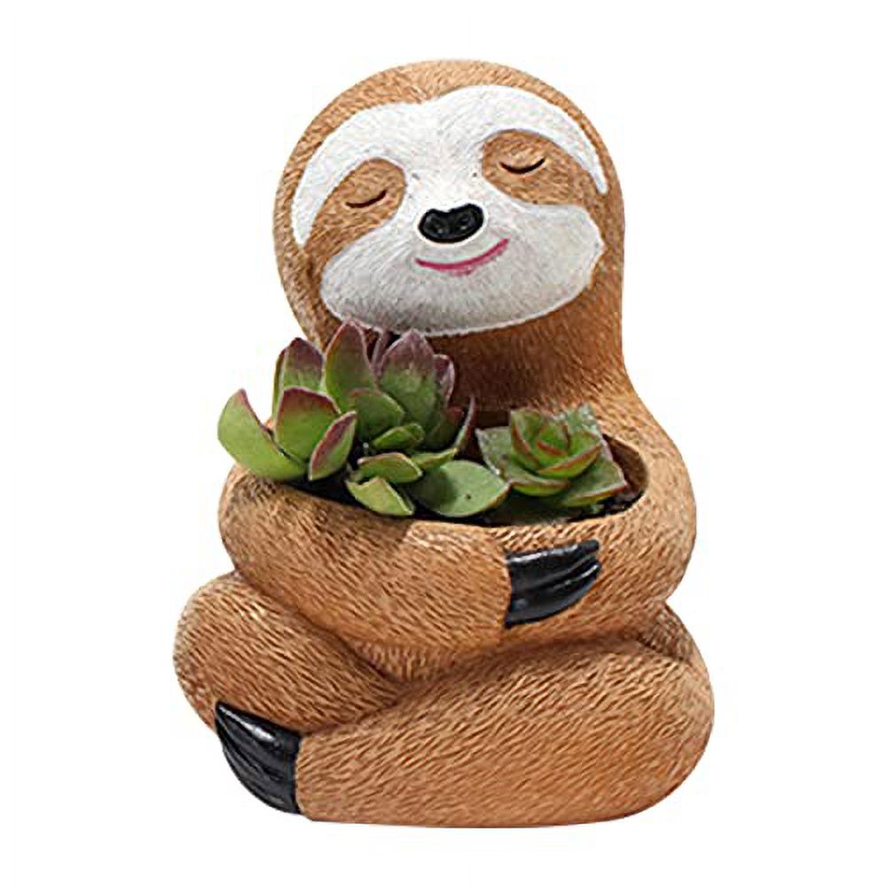 Naysku Sloth Flower Pot - Planter Pots with Drainage - Sloth Flower ...