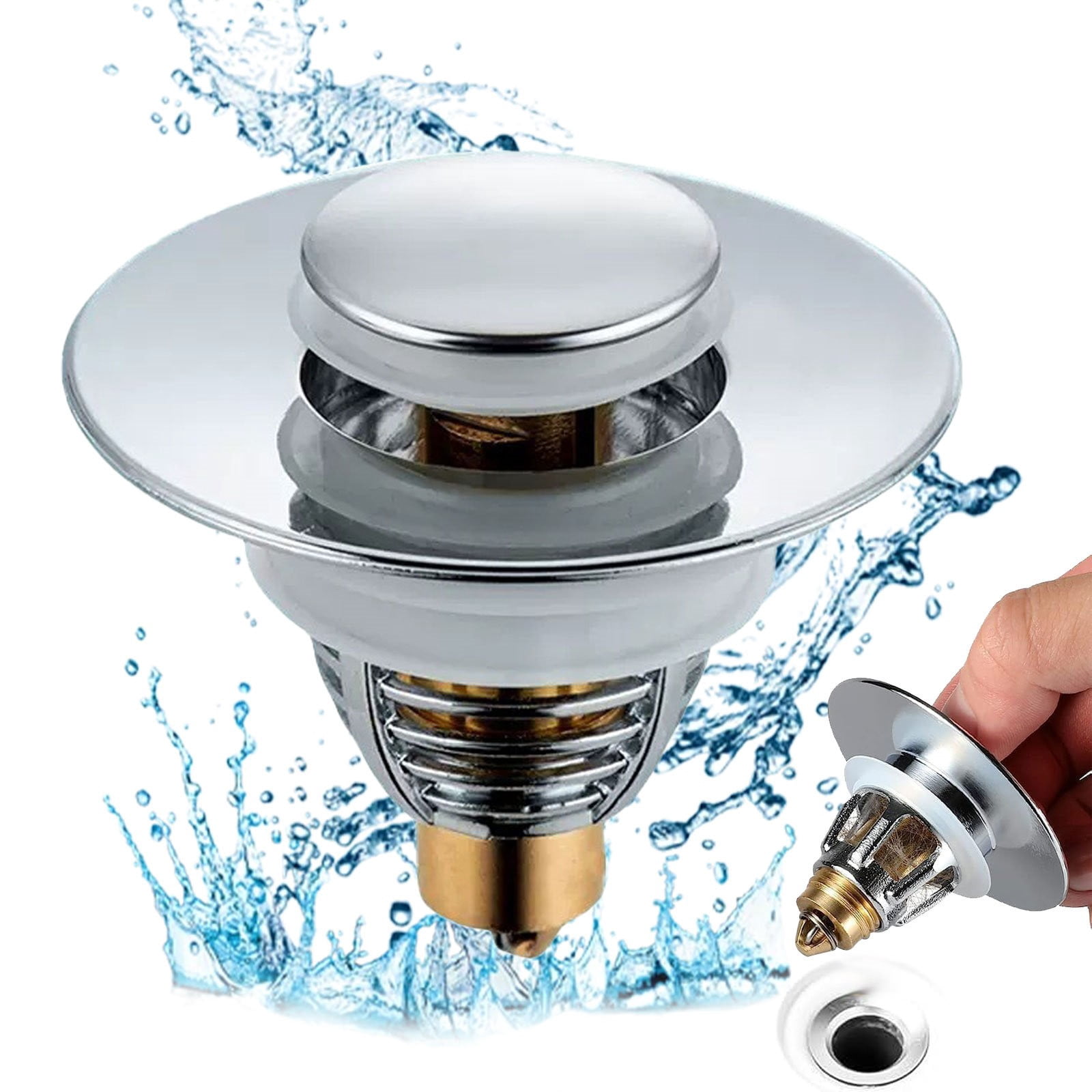 Nayueo Clearance Faucets Bathroom Sink Plug Up Sink Hole Plug Cover ...