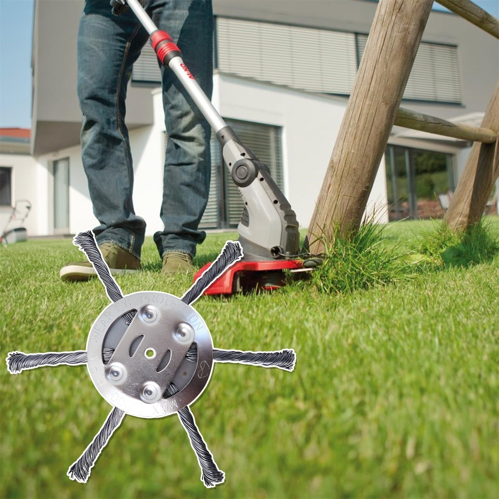 Nayueo Clearance Trim Tool Steel Wire Trimmer Head Mower Wire Trimming ...