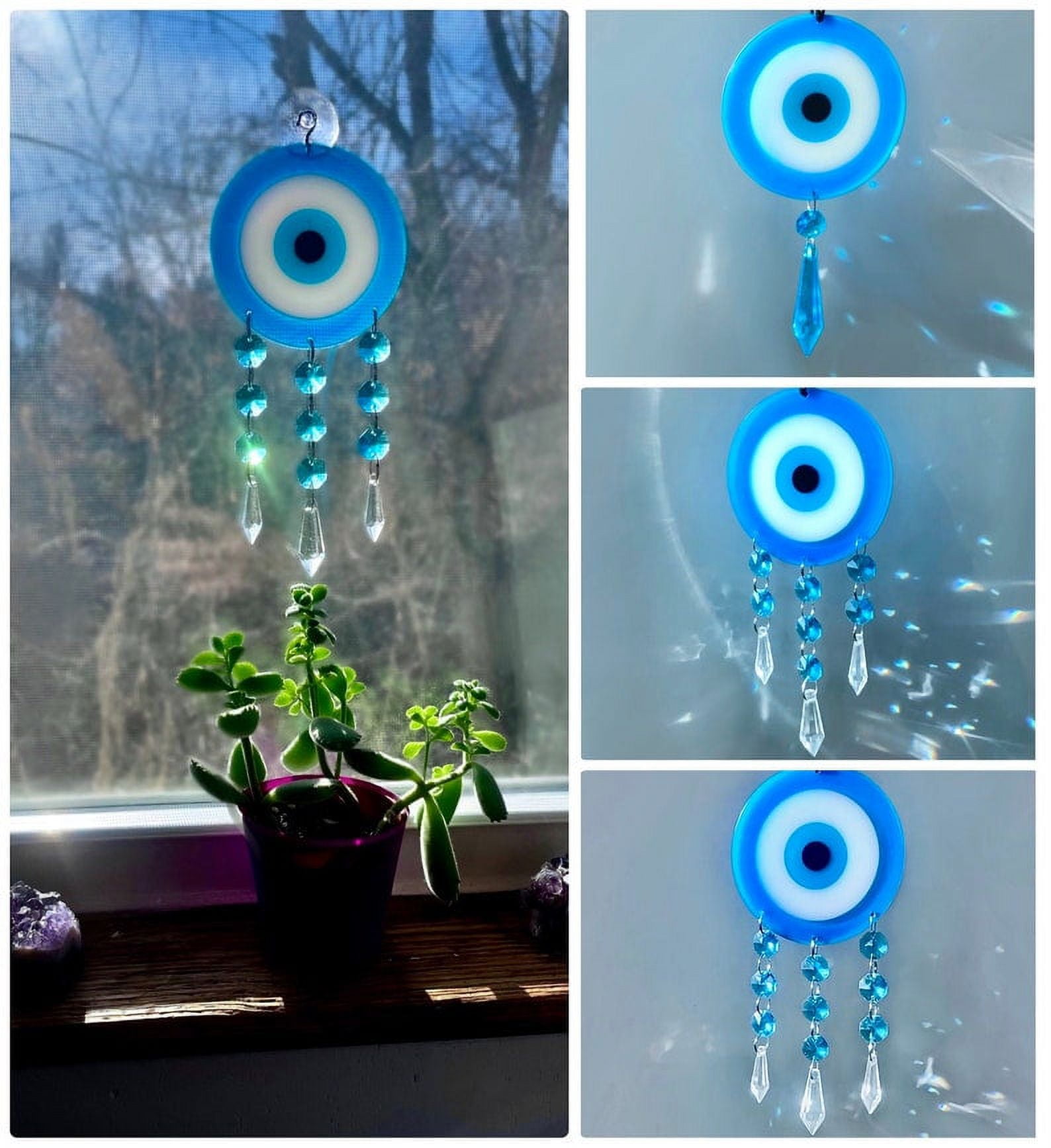 Nazar Evil Eye Crystal Suncatcher, New Home Protection Gift, House ...
