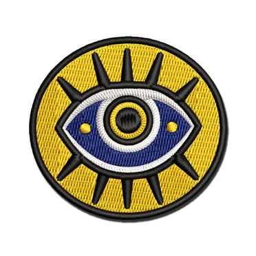Nazar Evil Eye Ward Protection Symbol Charm Curse Magic Applique Multi ...