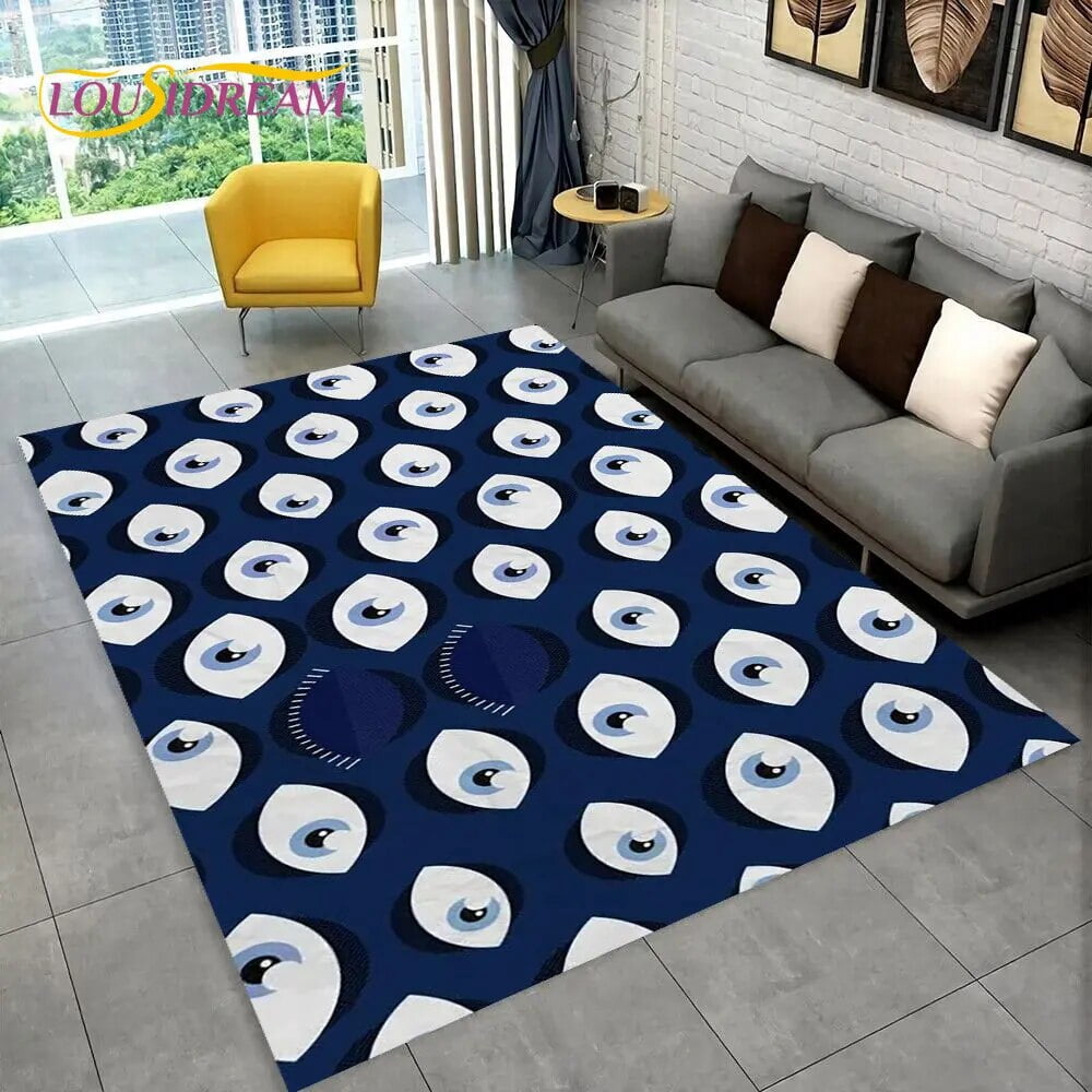 Nazar Evil Eye Tree of Life Area Rug Carpet for Home Living Room ...