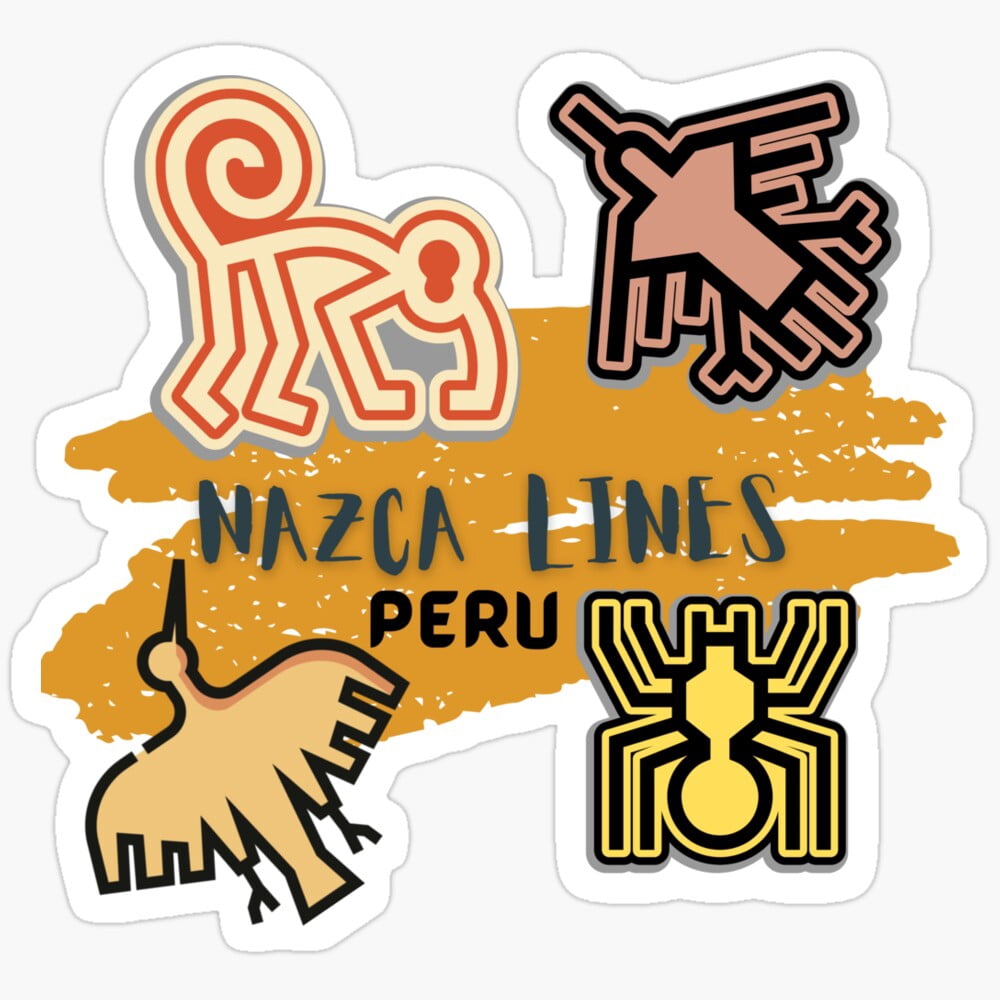 Nazca Lines - Peru Sticker Phone Decal Water Bottle Stickers Car Decals ...