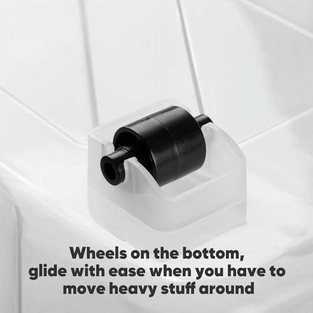 Nazhura 72 Quart Plastic Storage Bin, Stackable and Nestable Storage ...