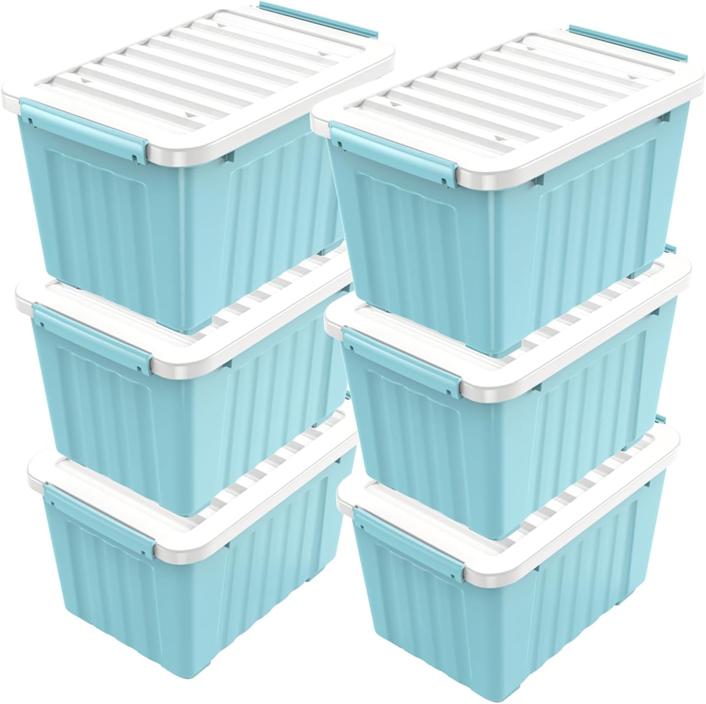Nazhura 97 Quart Plastic Storage Bin, Stackable and Nestable Storage ...