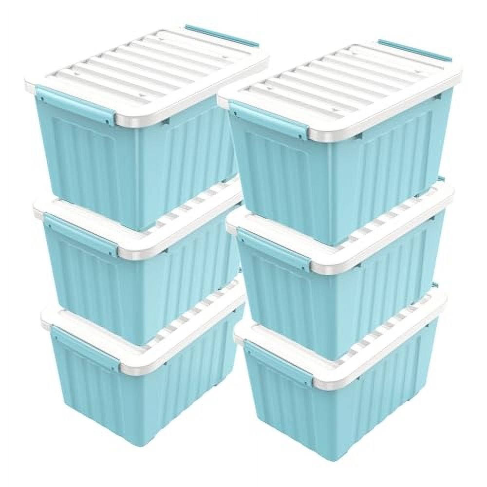 Nazhura 97 Quart Plastic Storage Bin, Stackable and Nestable Storage ...