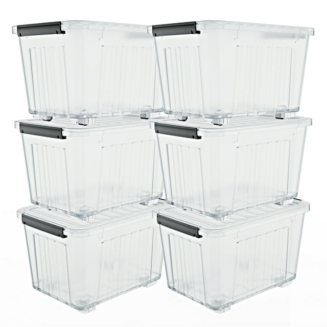 Nazhura 97 Qt Plastic Storage Container, Stackable & Nestable with ...