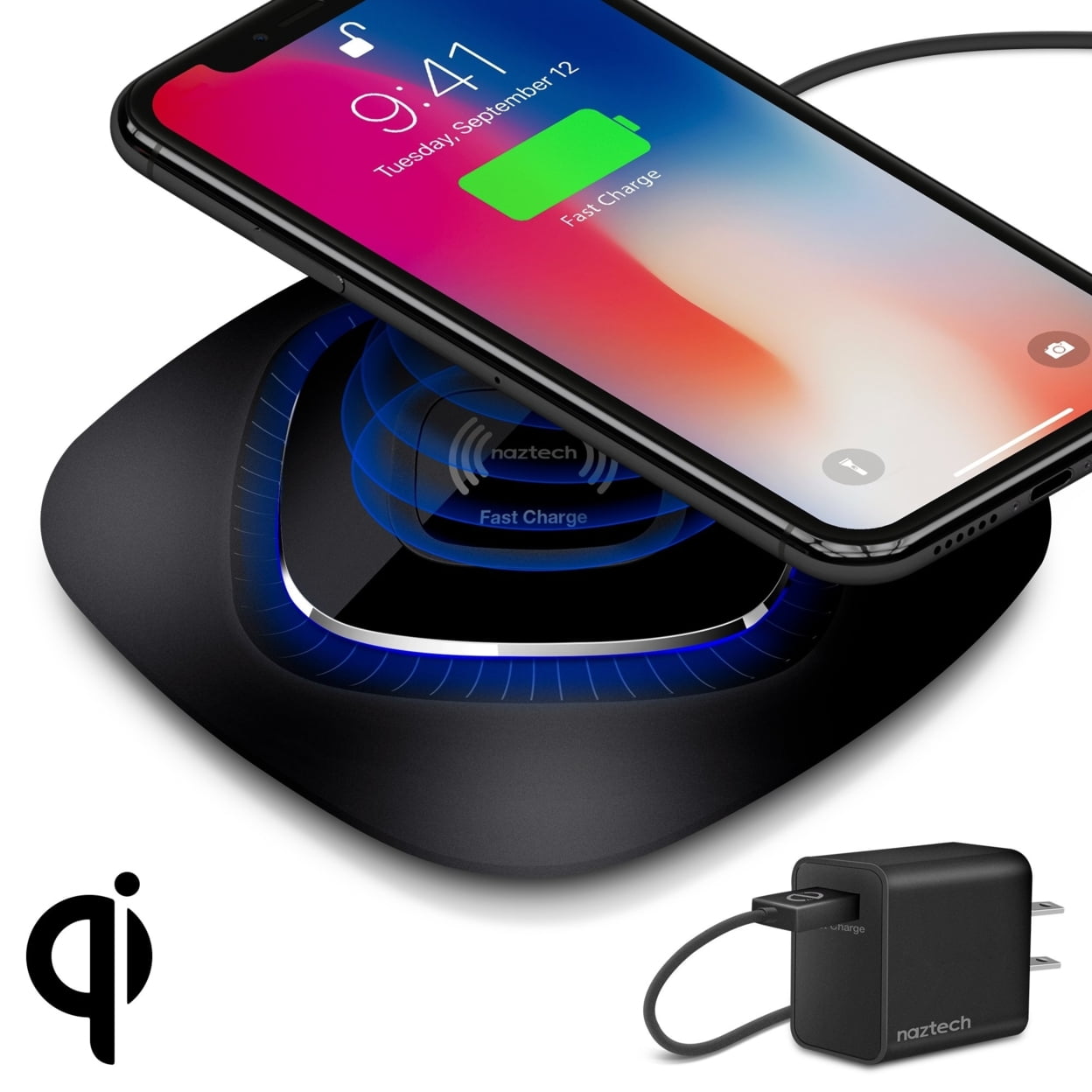 Naztech Power Pad Qi Wireless Fast Charger - Walmart.com