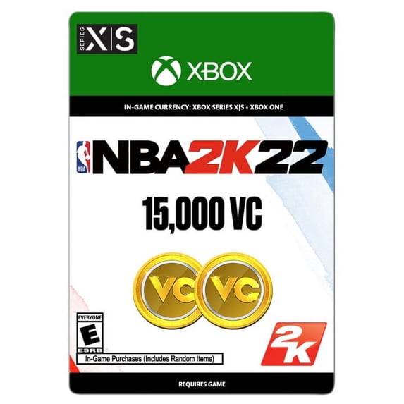Nba 2K22 15,000 Vc - Xbox One, Xbox Series X|S [Digital] - Walmart.com