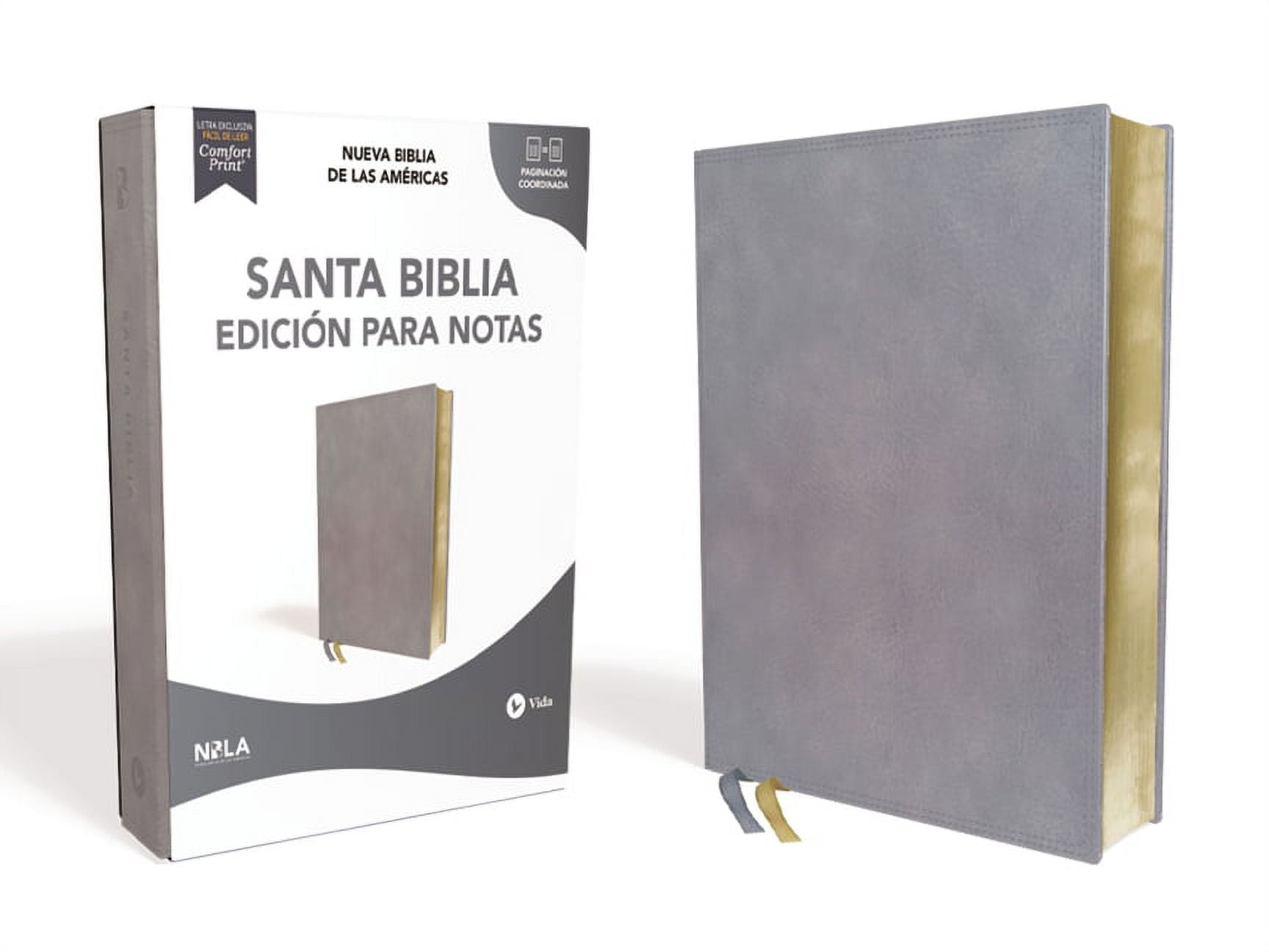 Nbla Santa Biblia Edición Para Notas, Leathersoft, Azul Pizarra, Letra ...