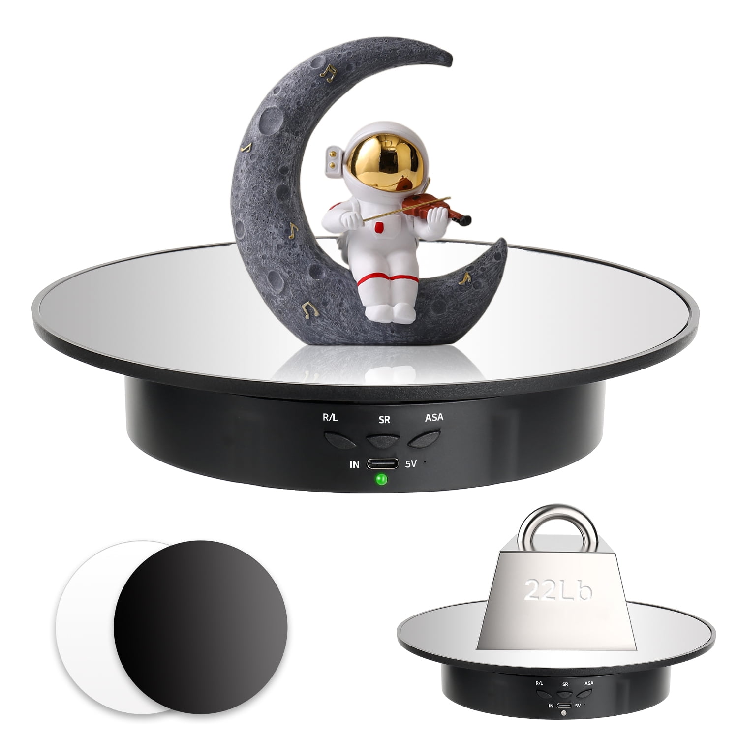 Nbpower 7.9in/22LB Rotating Display Stand, 360 Degree, Perfect for ...
