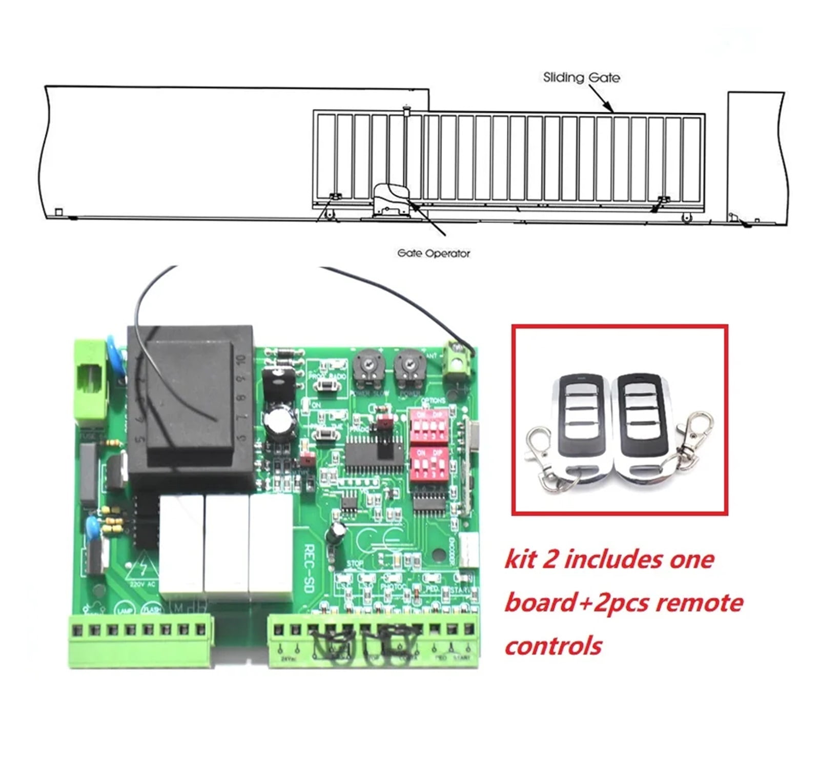 Nc Gate Opener Garage Door Ac220v Motor Expensive Circuit Board Unit ...