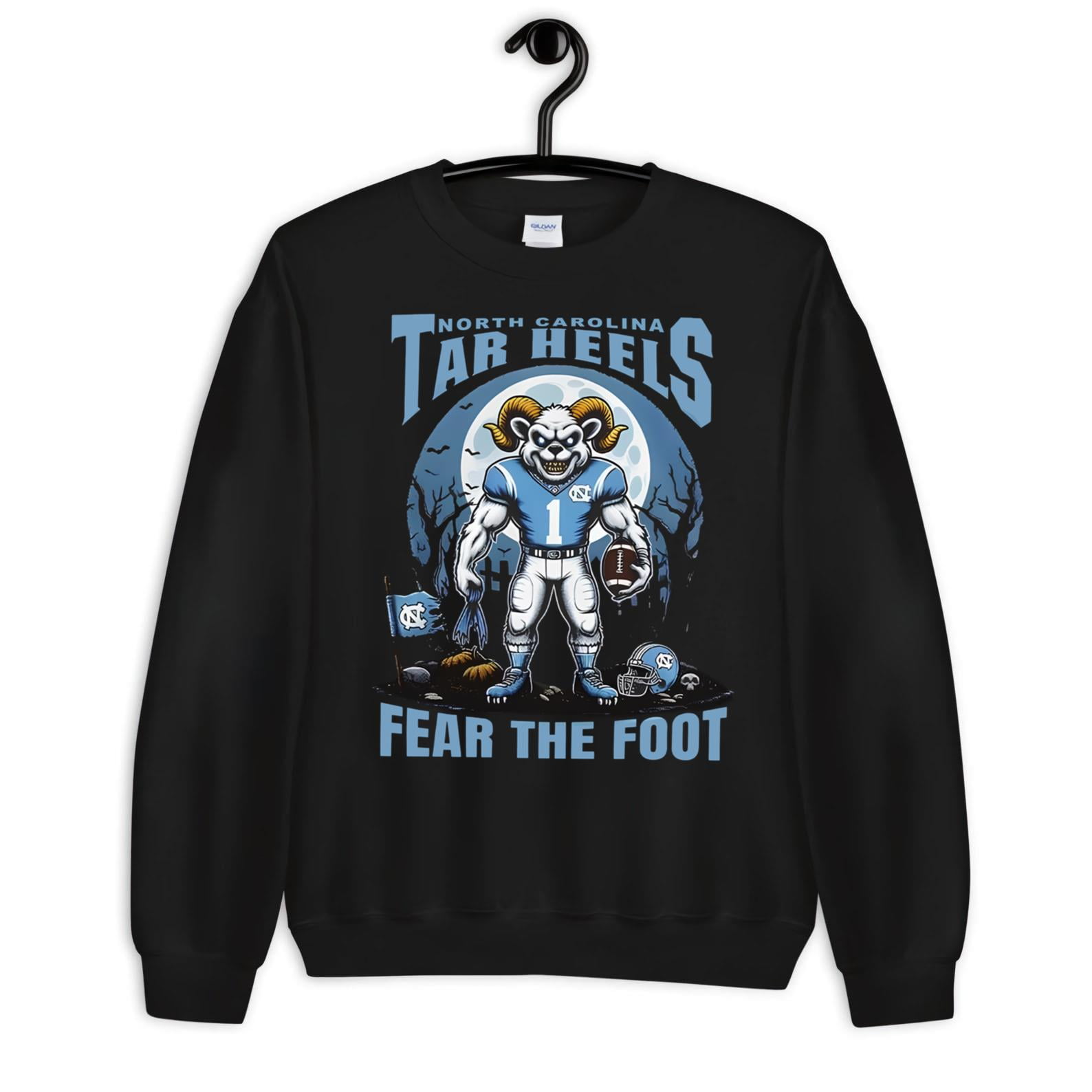 Nc Tar Heels Halloween Fear The Foot Lets Go Tar Heels Shirt-TH30429 ...