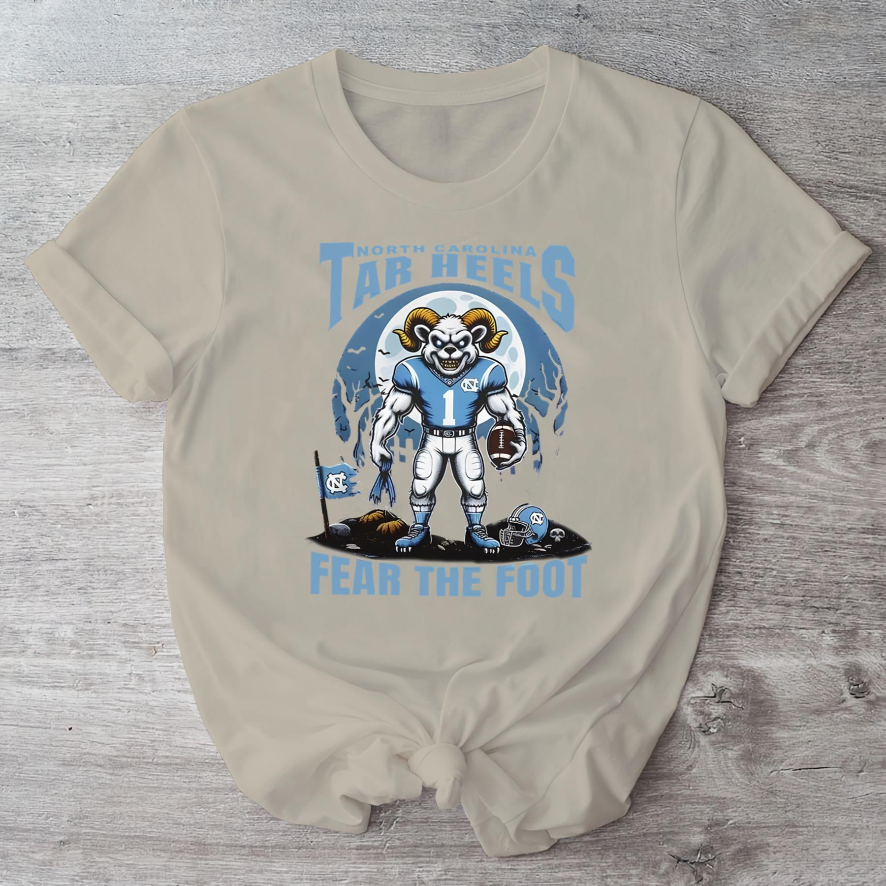 Nc Tar Heels Halloween Fear The Foot Lets Go Tar Heels Shirt-TH30429 ...