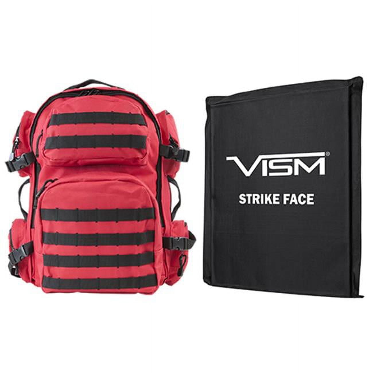 NcStar Tactical Backpack with One 10 x 12 in. Square Panels - Red ...
