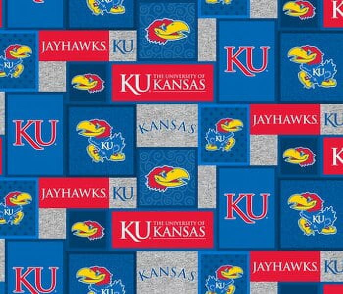 Ncaa Kansas Crafting Fleece Fabric, By The Yard - Walmart.com