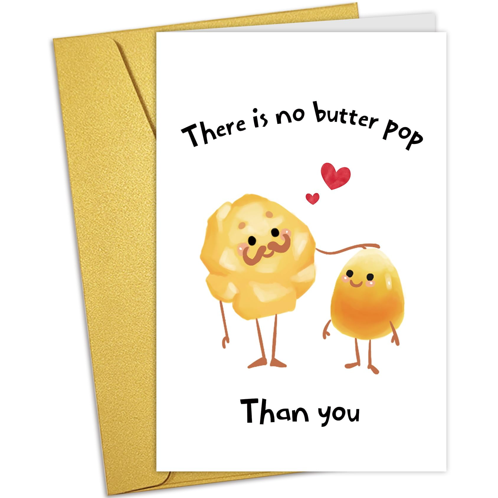 Nchigedy Cute Popcorn Pun Fathers Day SMRCard, Funny Birthday Card Gift ...