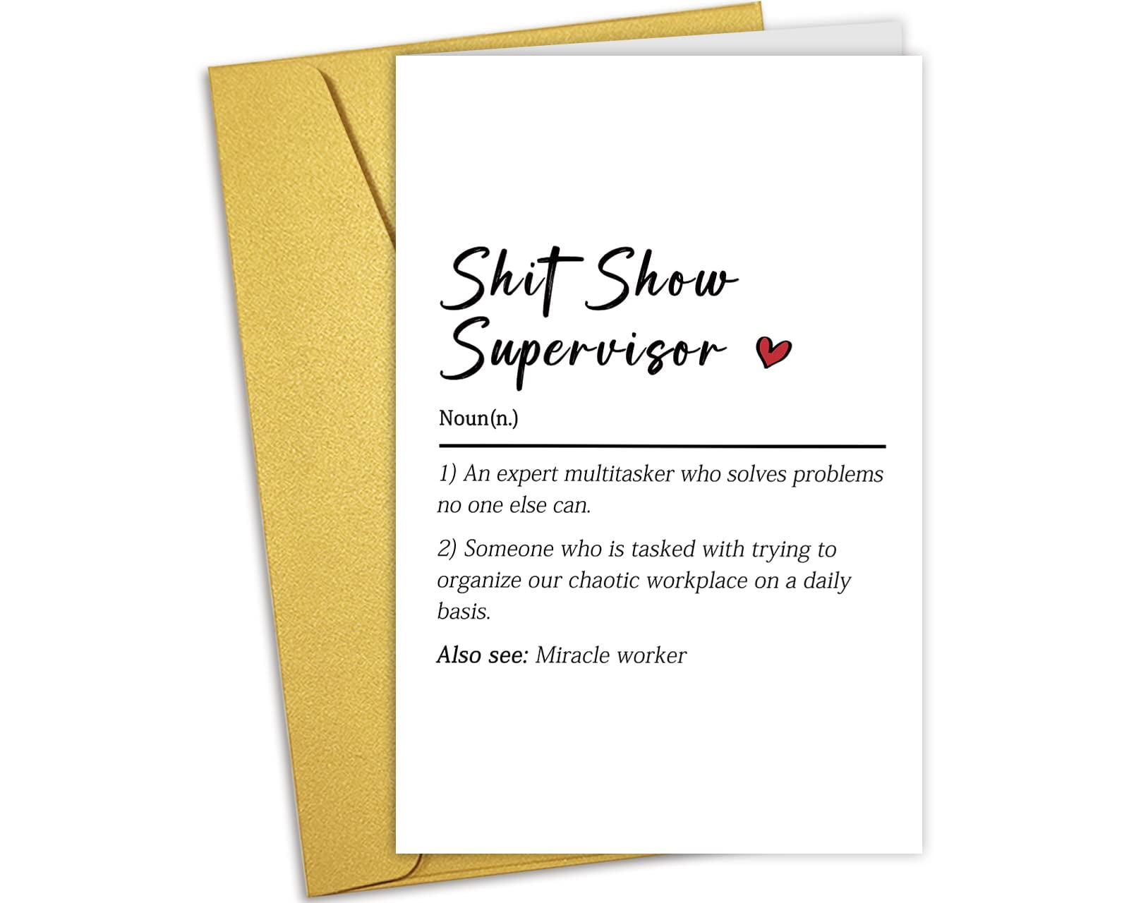 Nchigedy Funny Thank You Card for SMRSupervisor, Hilarious Supervisor ...