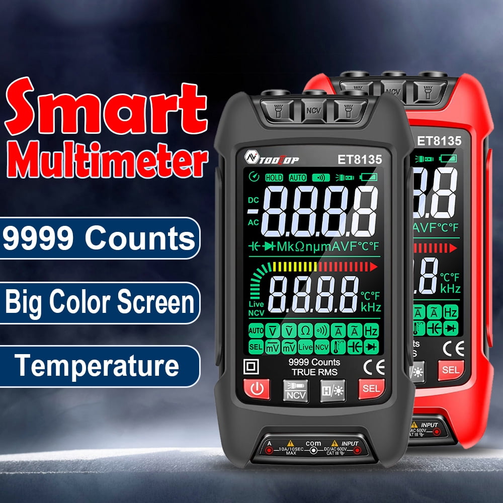 Ncv 9999 Counts Digital Multimeter Color Display Handheld Multimeter ...