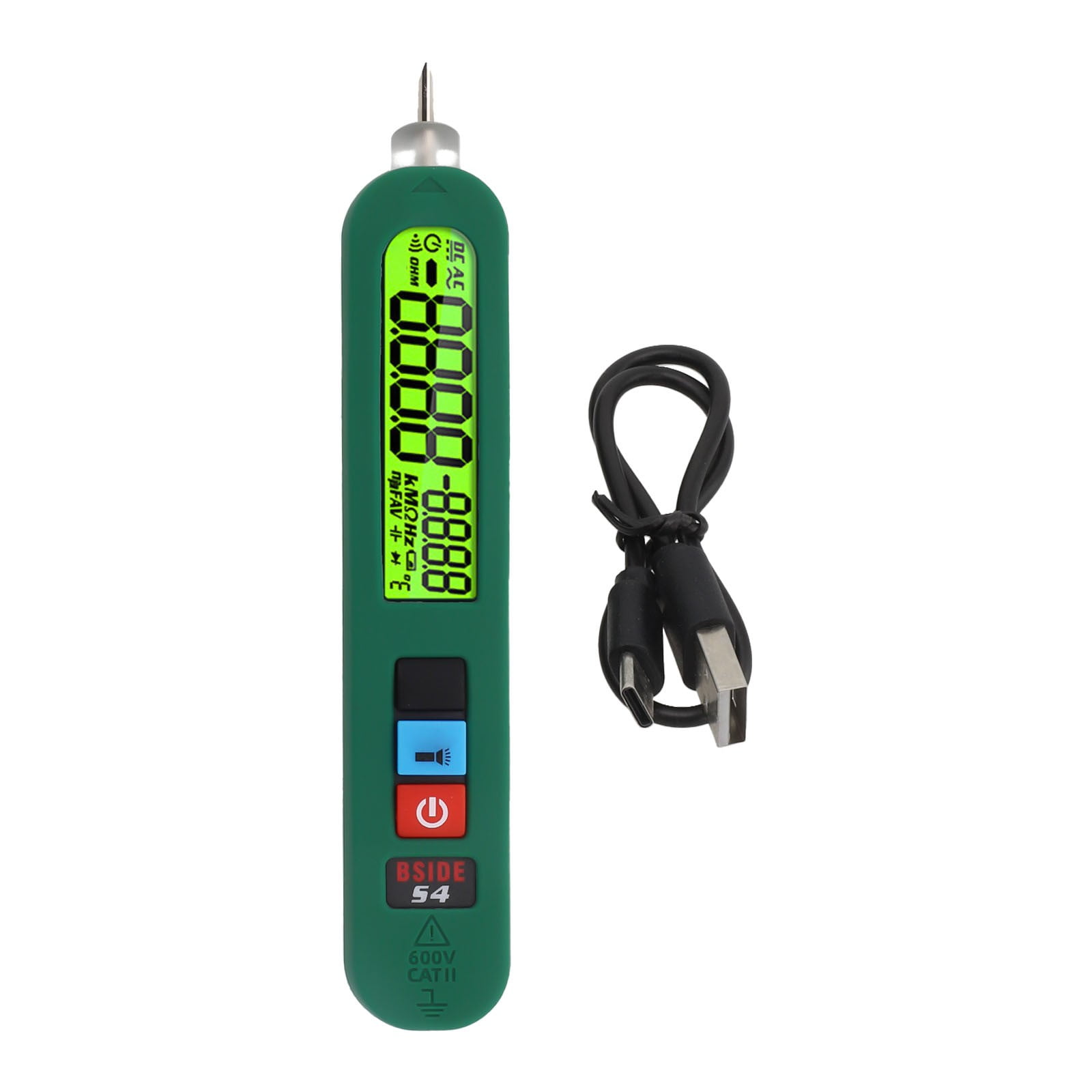 Ncv Noncontact Voltage Detection Induction Pen Led Flashlight Lighting ...