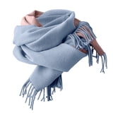 Warm Neck Protector Winter Fleece Windproof Scarf Women's Double-Sided ...