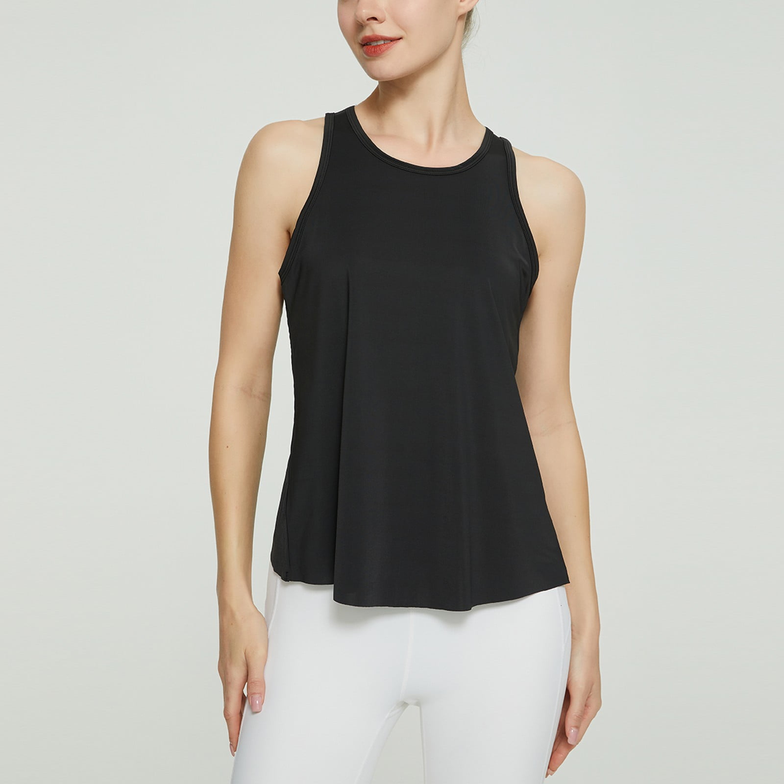Ndbuld Women's Ribbed Sleeveless Tank Top Women's 2025 Summer Outdoor ...