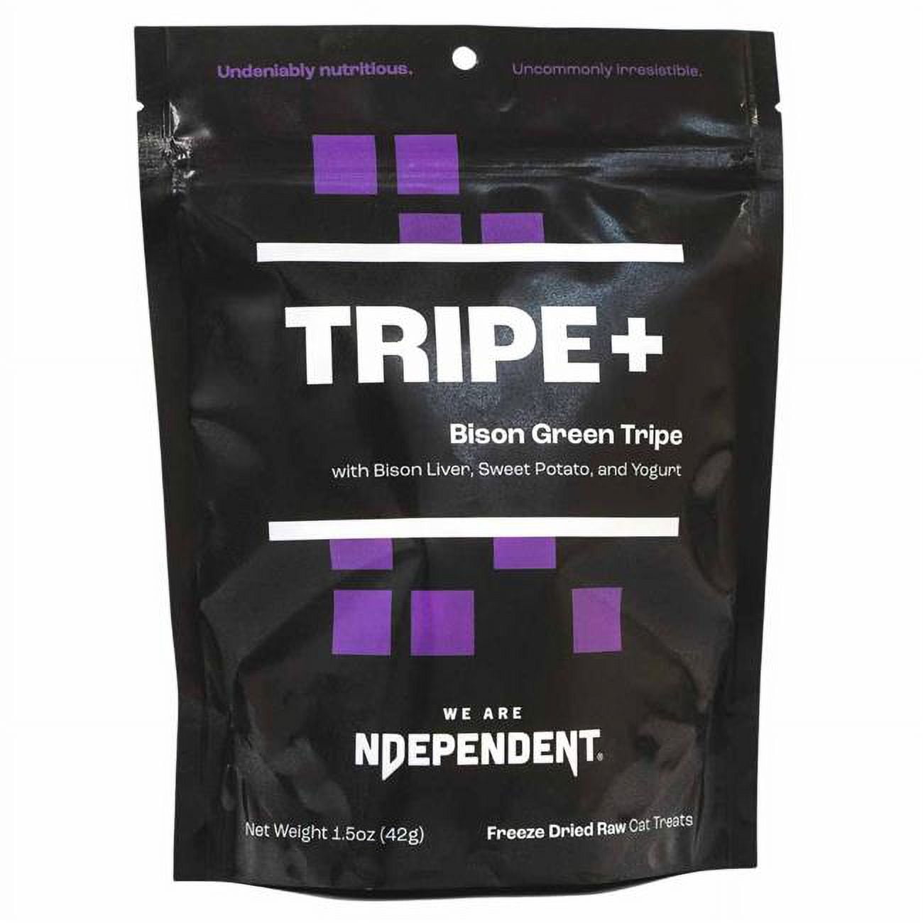 Ndependent 850036191124 1.5 oz Tripe Freezedried Bison Cat Treat ...