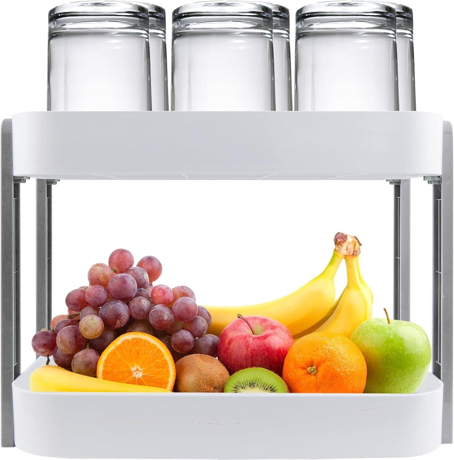 Ndola 2 Layer Storage Rack Stand Multi Purpose Vegetable Storage Rack ...