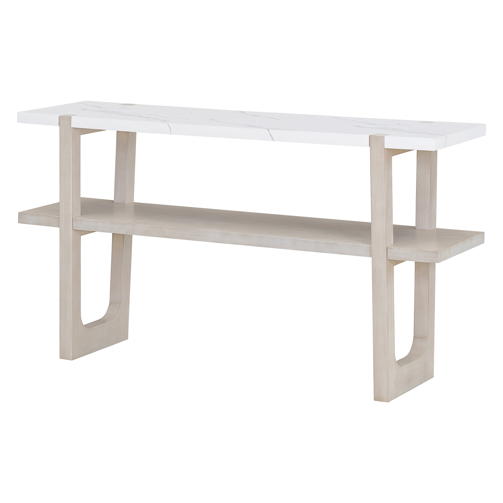 Ndrfhaj Narrow Console Table with Marble-Effect Top, Retro Entryway ...