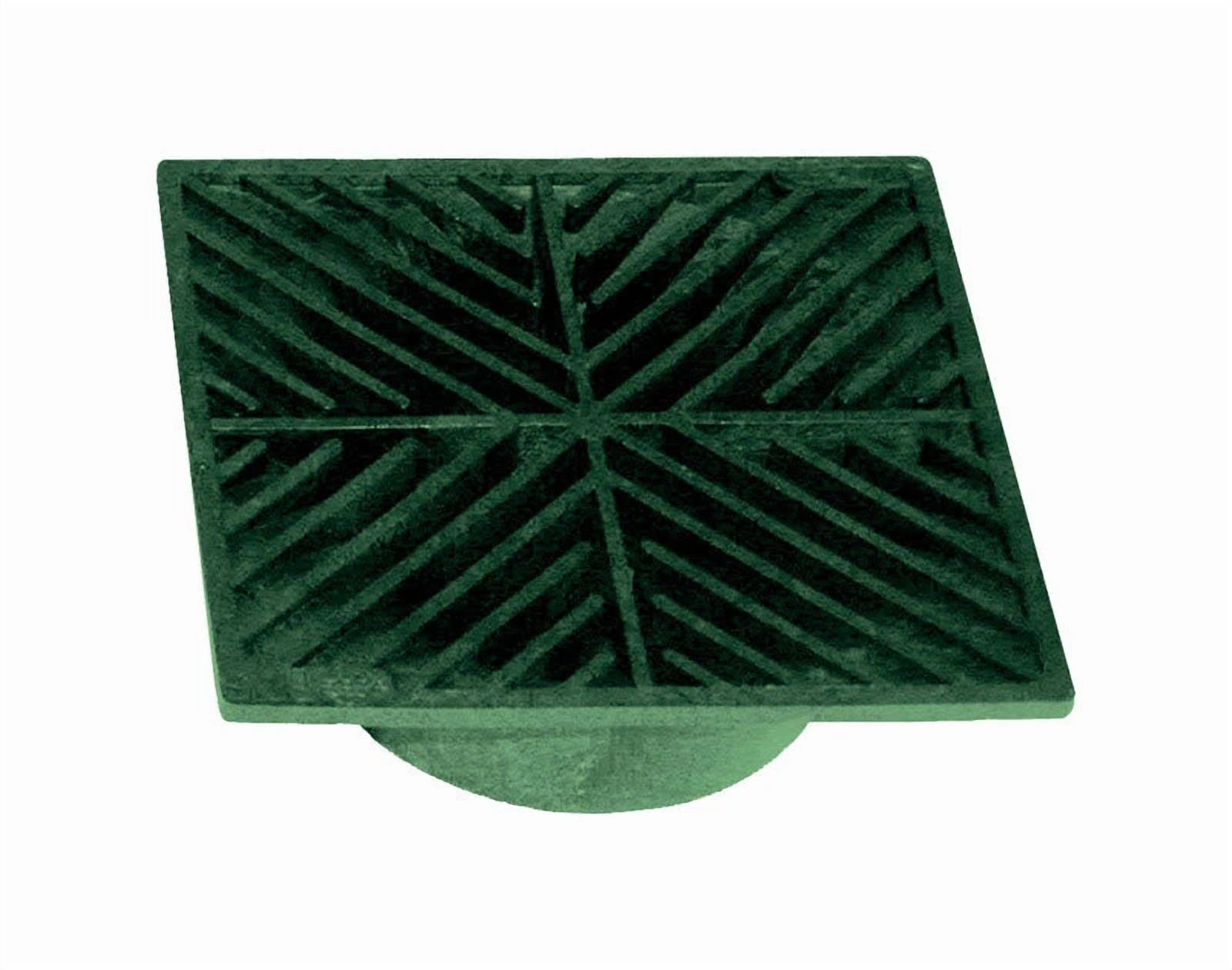 Nds 7 Green Polyolefin Structural Ultraviolet Light Square Drain Grate ...