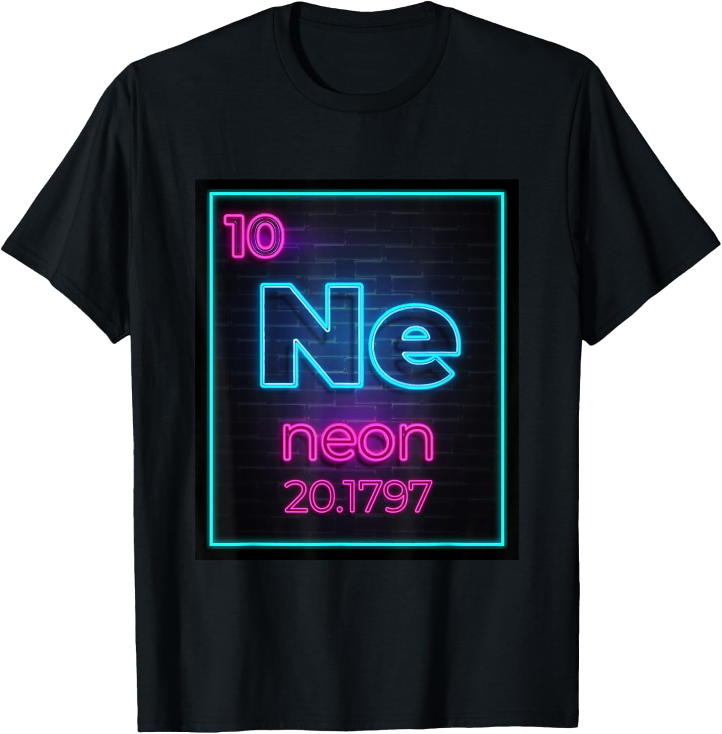 Ne Element Of The Chemistry Periodic Table For Scientists T-Shirt ...