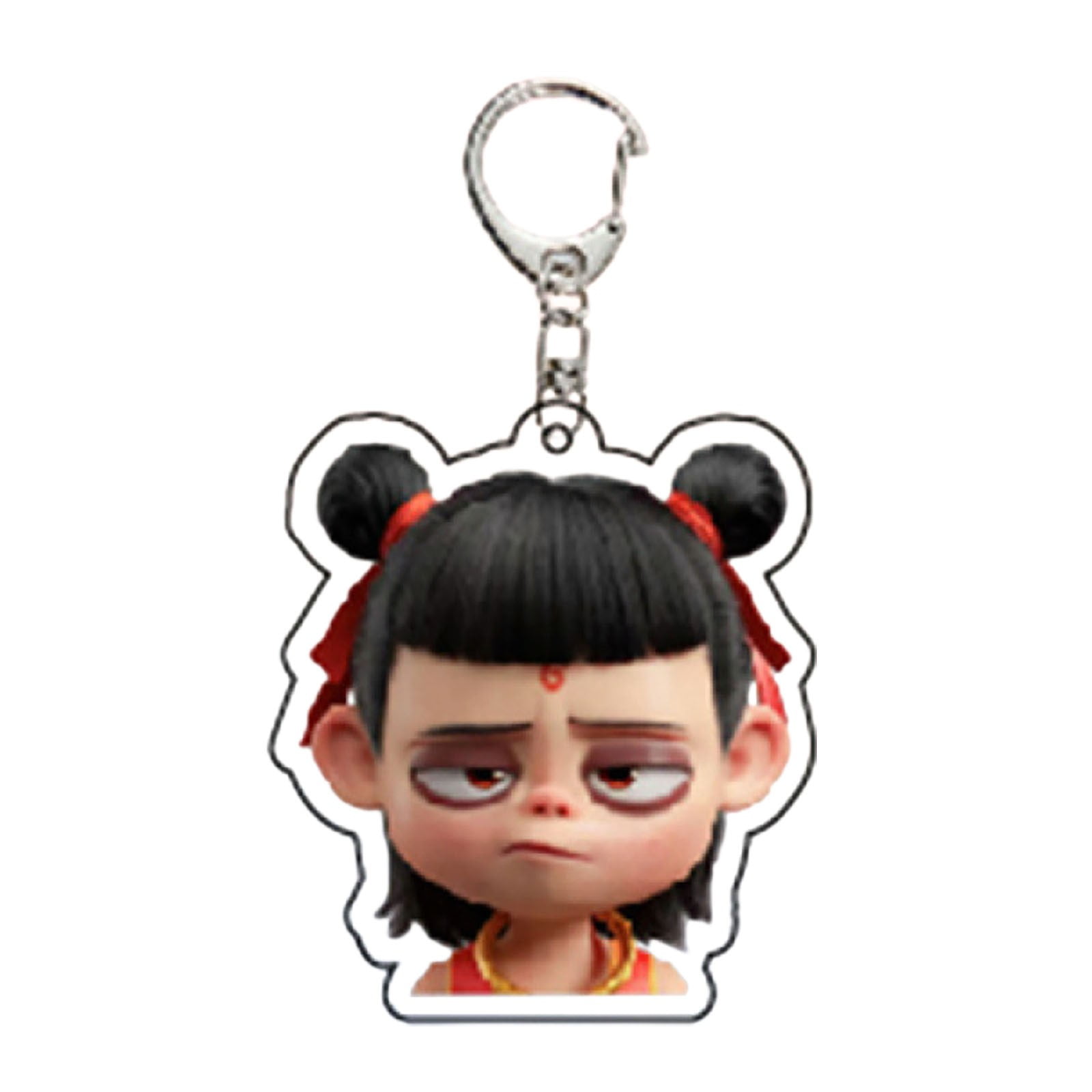 Ne Zha Keychains - Ne Zha Peripheral Cute Movie Decorative Schoolbag ...