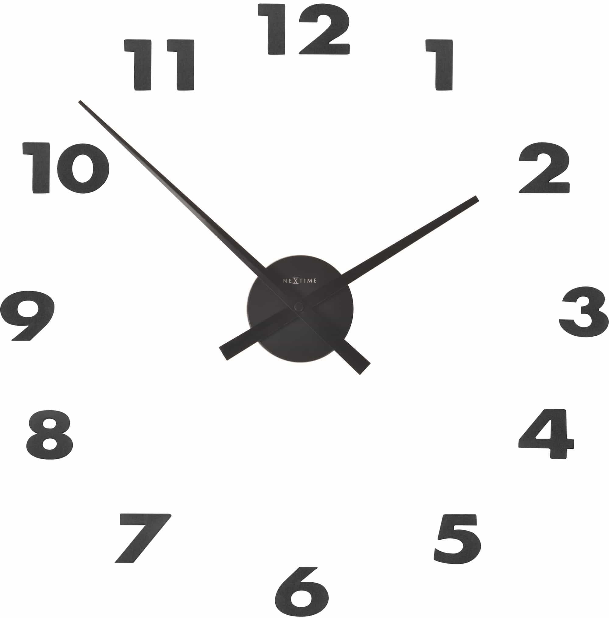 NeXtime Small Hands Wall Clock | Minimalist Design | Slim Aluminum ...