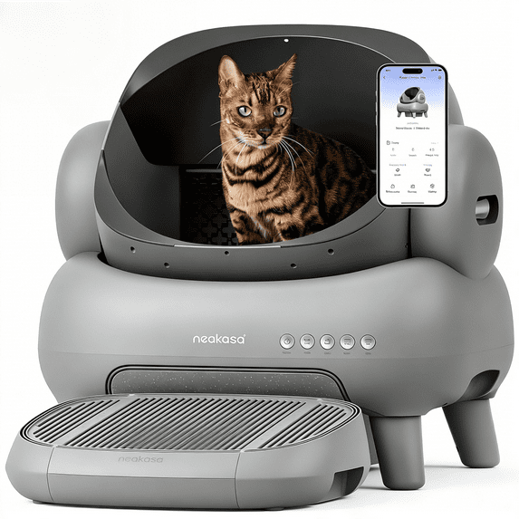 Neakasa M1 Plus Self-Cleaning Litter Box & Step Stool Bundle – Odor ...