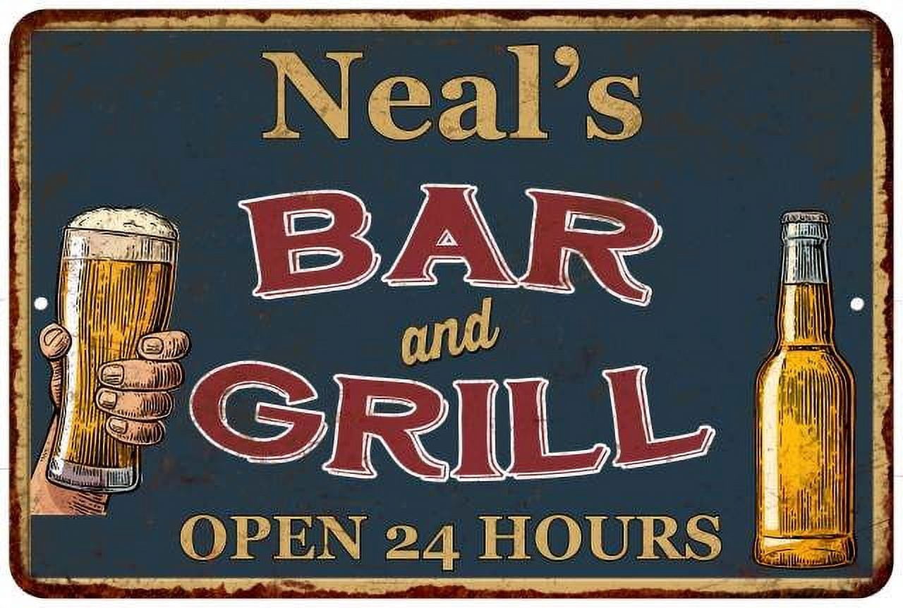 Neal's Green Bar and Grill Sign 8 x 12 High Gloss Metal 208120044141 ...