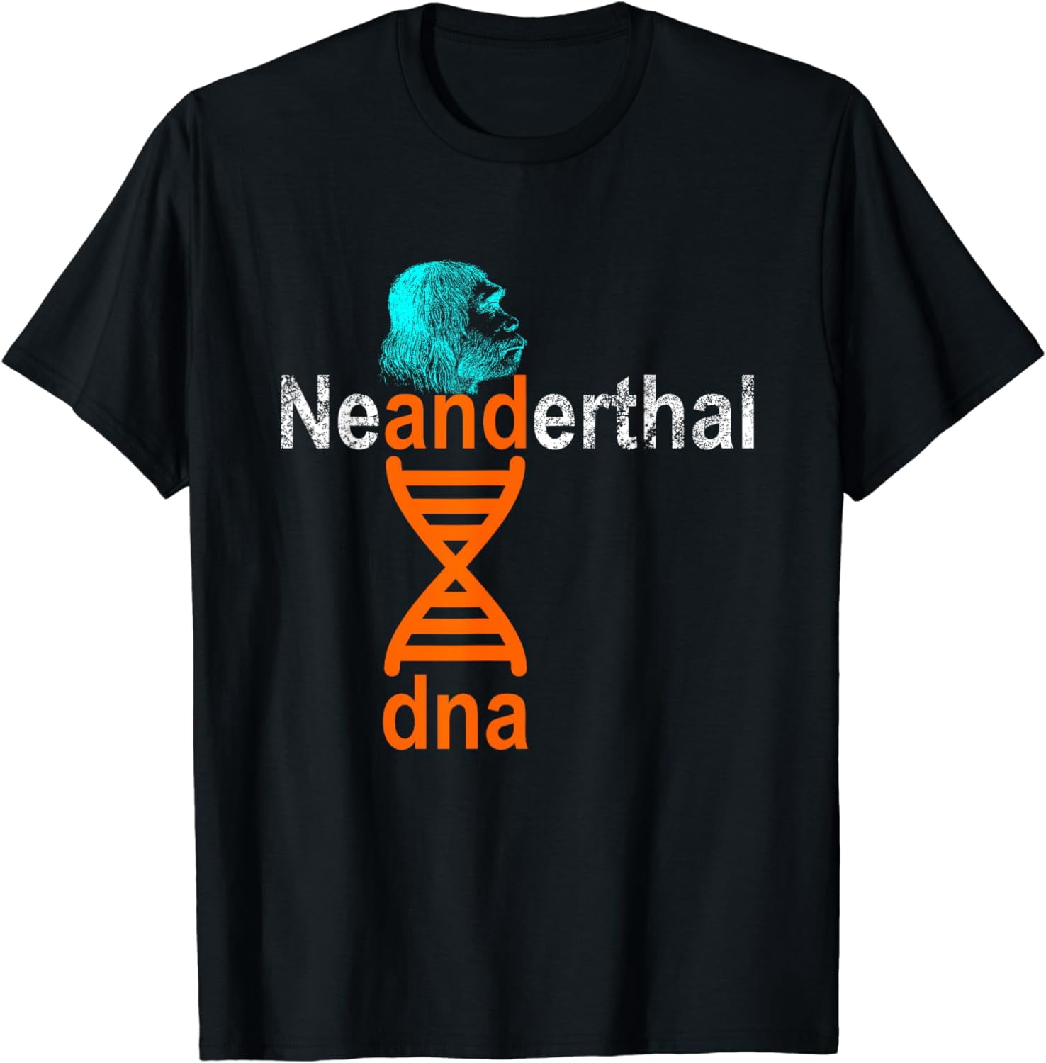 Neanderthal DNA Double Helix Genetic Design T-Shirt - Walmart.com