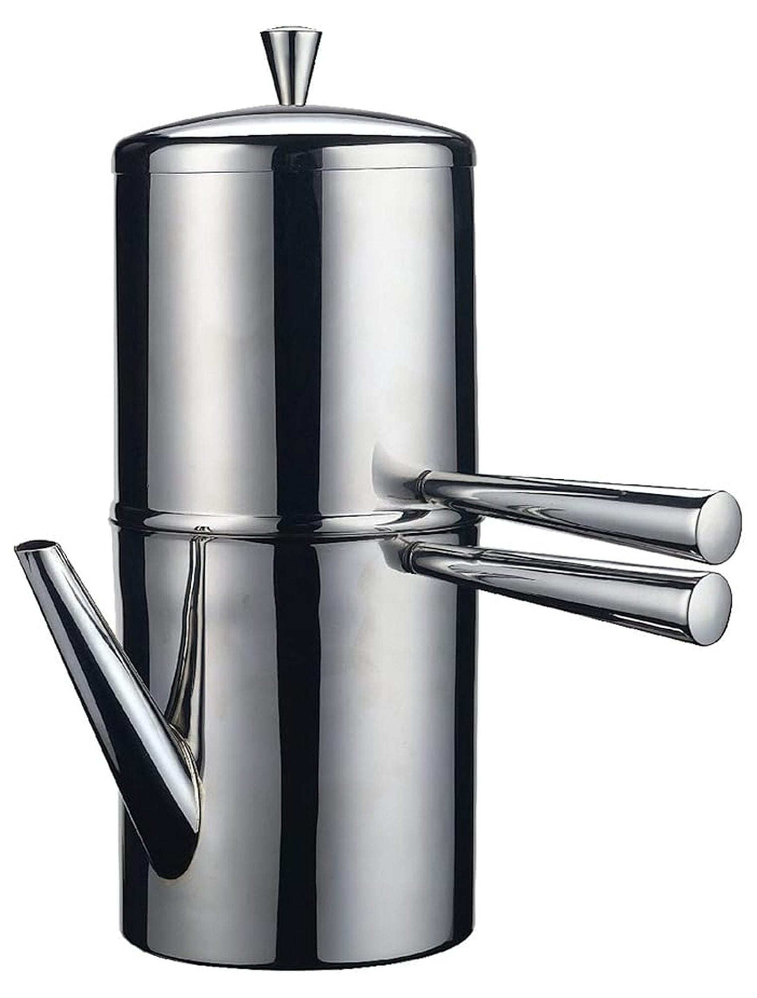 Neapolitan Coffee Maker 3 Cup - Stainless Steel Italian Drip Coffee Pot ...