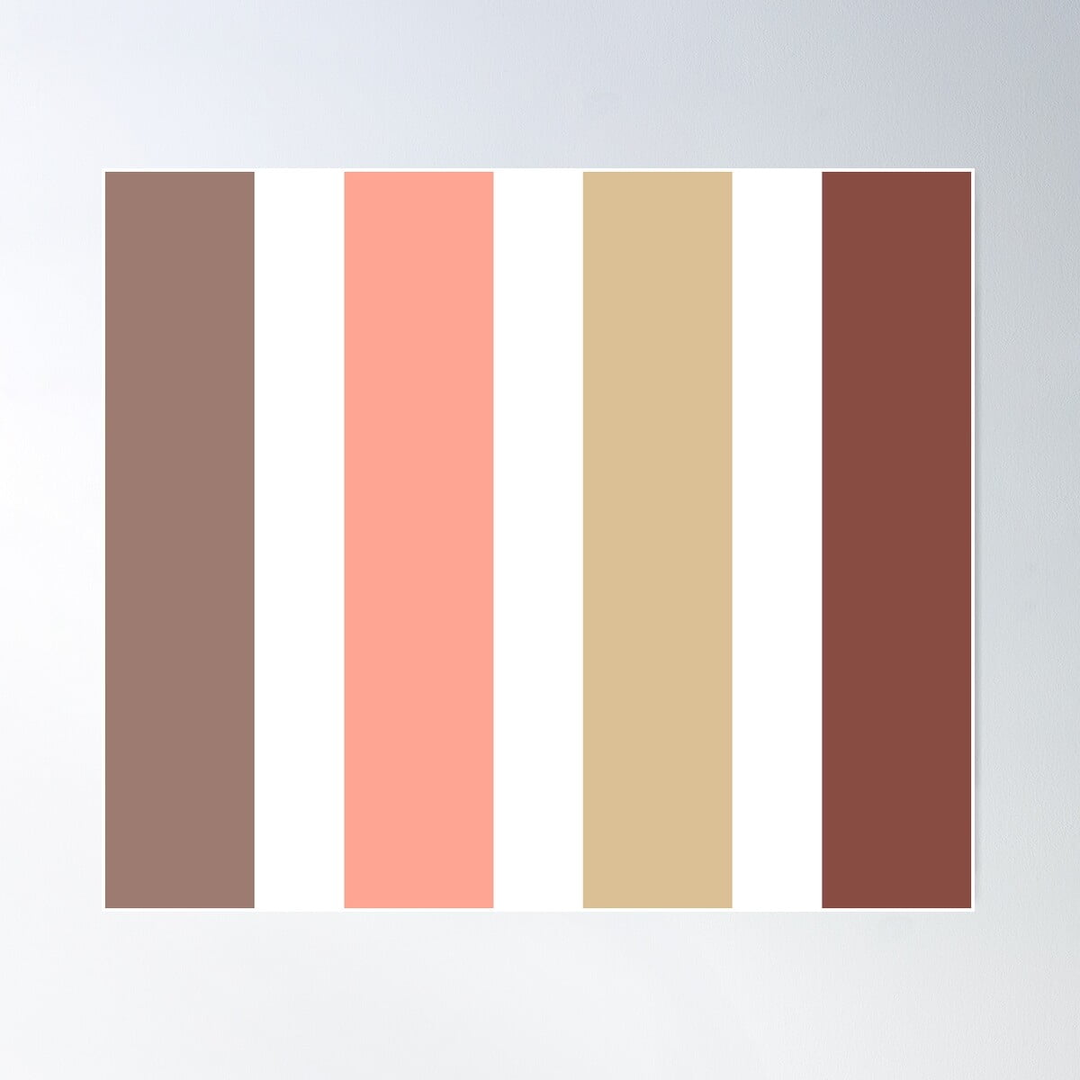Neapolitan Icecream Retro Stripes: Maroon, Dusky Pink, Desert Yellow ...