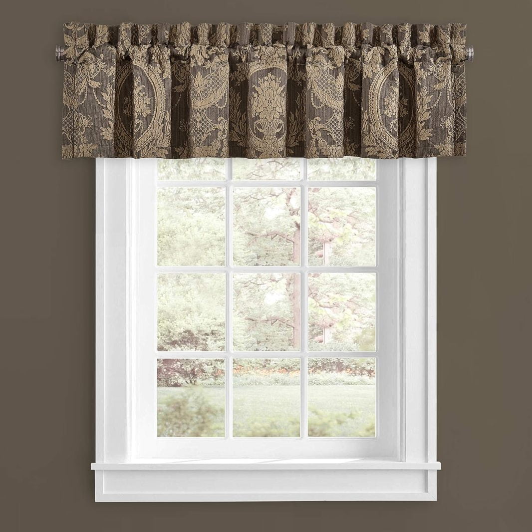 Neapolitan Luxury Straight Window Valance, Mink, 88x15.25 - Walmart.com